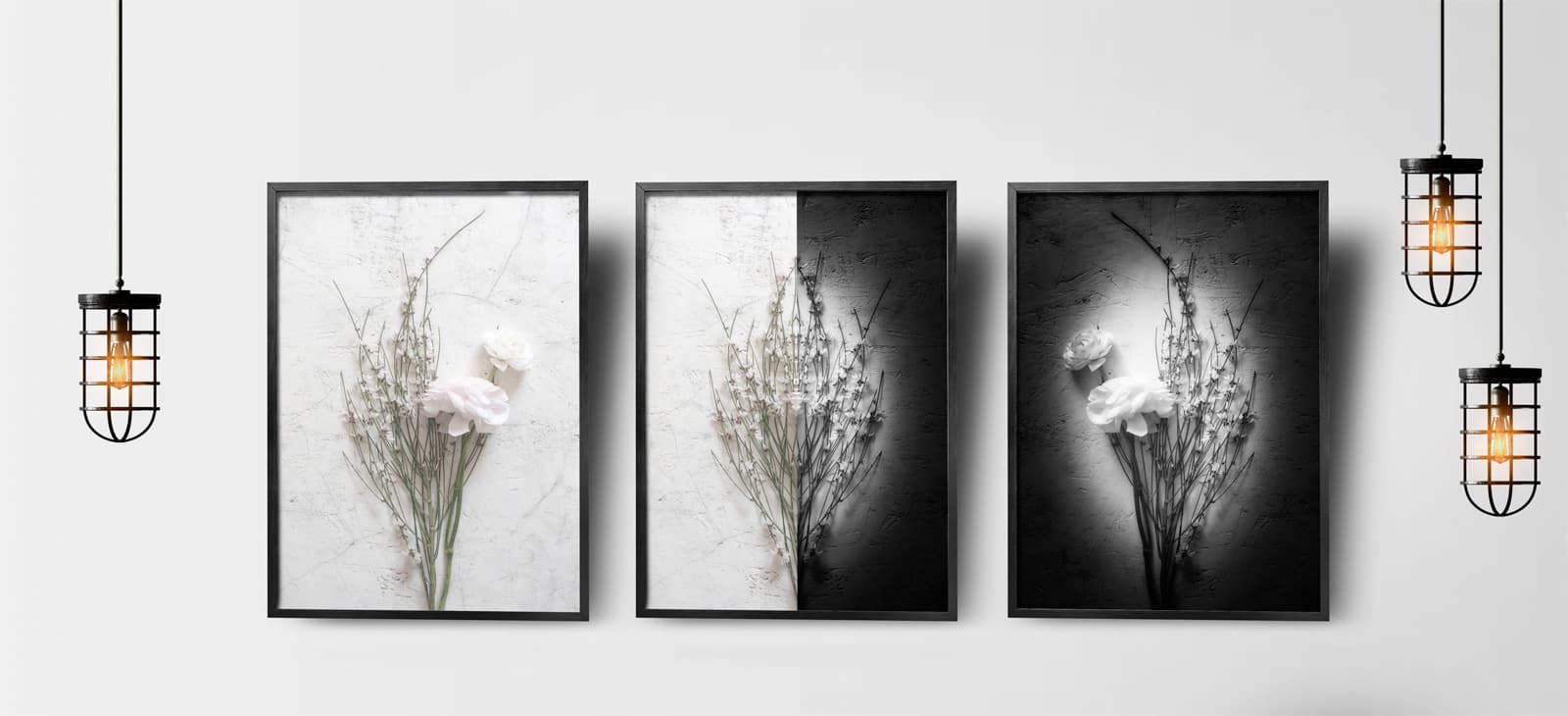 Triptyque Floral - L'idée d'un triptyque est venu naturellement…